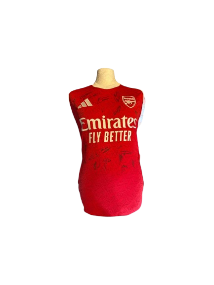 Arsenal Full Squad Signed Shirt 2025/26 | Authentic Signed Memorabilia ...