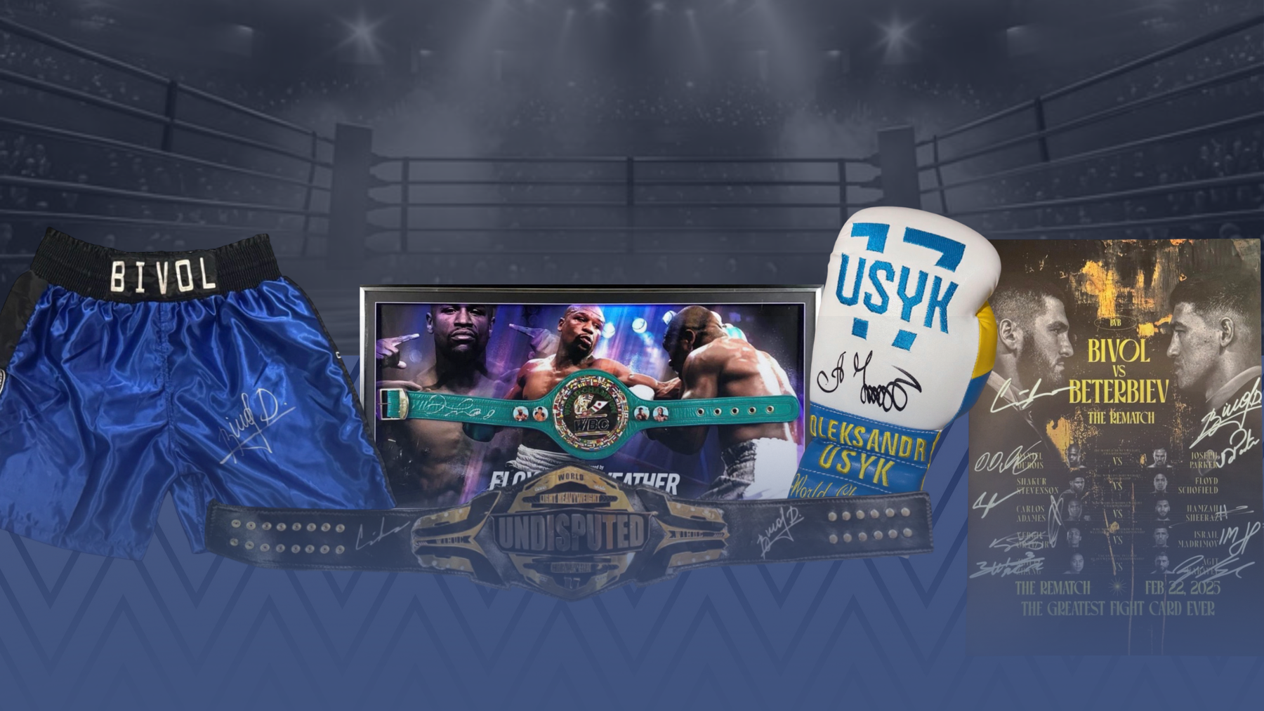 Signed Boxing Memorabilia: Gloves, Trunks, & Photos – Page 2 ...