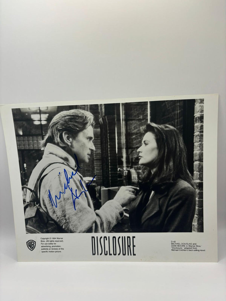 Michael Douglas Signed Disclosure Photo | Authentic Movie Memorabilia ...