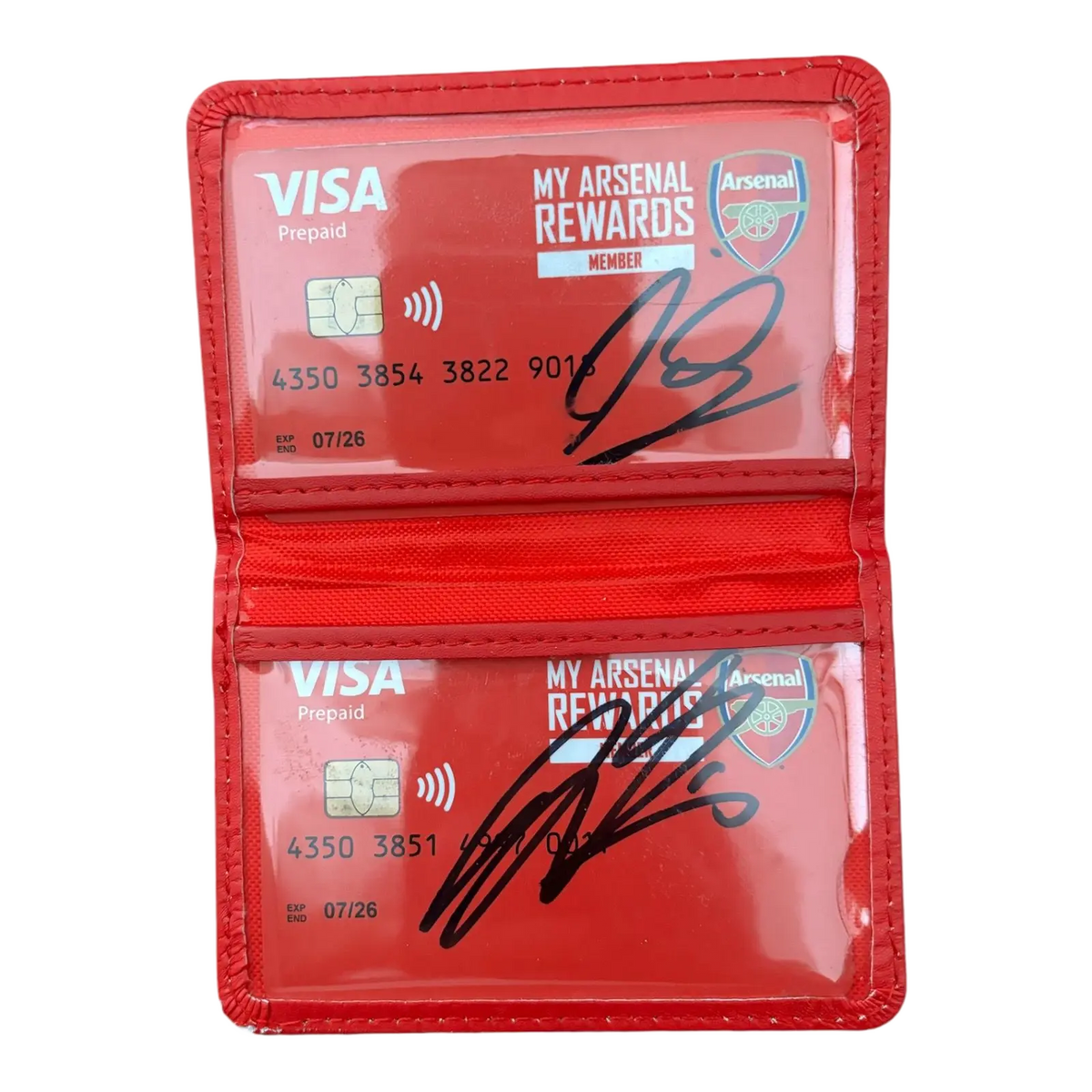 DECLAN RICE SIGNED REWARD CARDS - LIMELIGHT MEMORABILIA